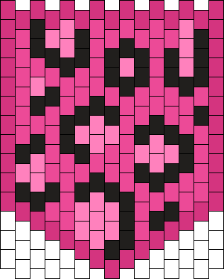 Pink Leopard Print Small Banner Pony Bead Patterns | Misc Kandi ...