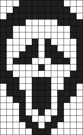 Scream Perler Bead Pattern | Bead Sprites | Misc Fuse Bead Patterns