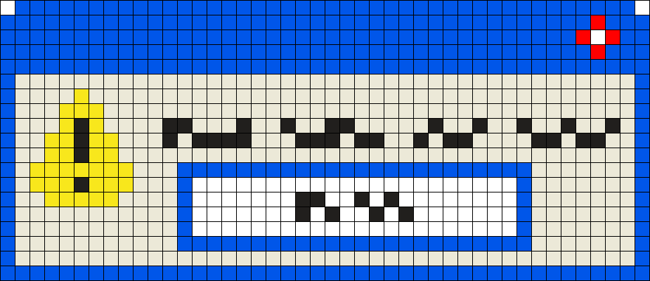 Windows Xp Error Perler Bead Pattern | Bead Sprites | Misc Fuse Bead ...