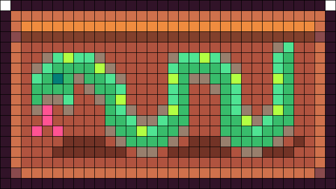 Stardew Valley 'The Serpent' Painting Perler Bead Pattern | Bead ...
