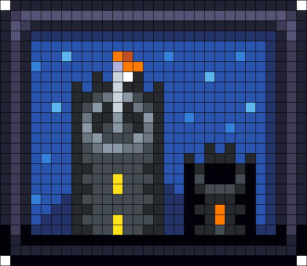 Stardew Valley 'Spires' Painting Perler Bead Pattern | Bead Sprites ...
