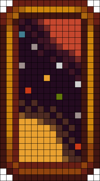 Stardew Valley 'Binary' Painting Perler Bead Pattern | Bead Sprites ...