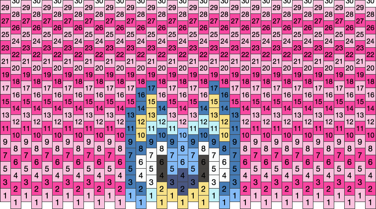 36x15 Multistitch Bluey Cuff Pony Bead Patterns | Misc Kandi Patterns ...