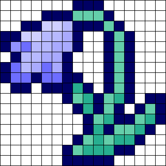 Tamagotchi Uni Bellflower Perler Bead Pattern | Bead Sprites | Misc ...