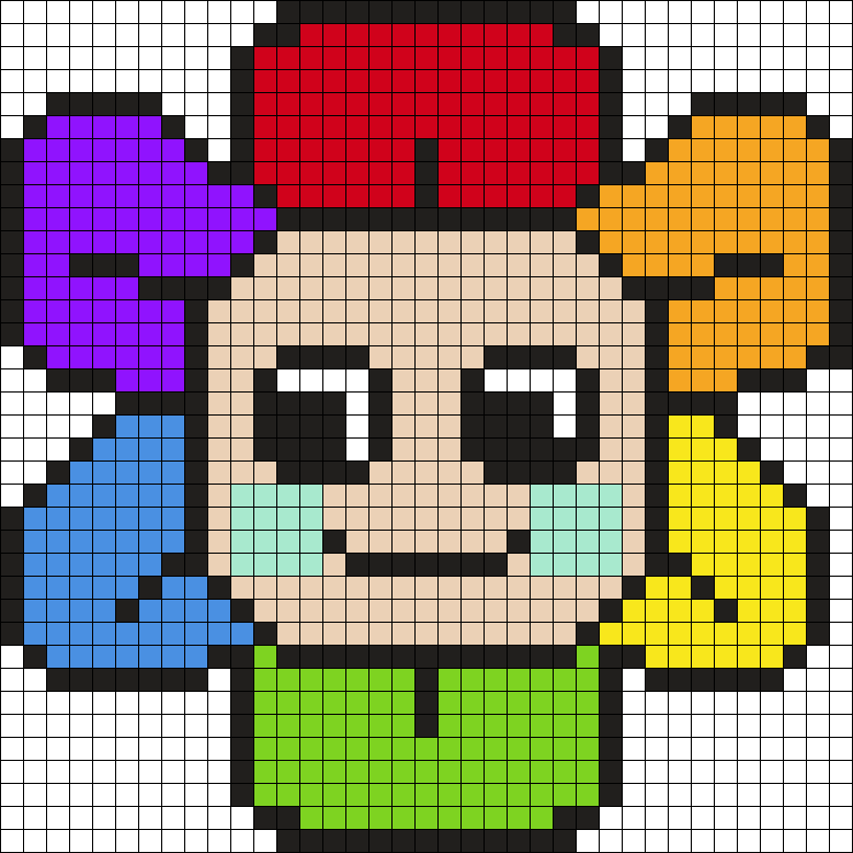 Dandy Perler Bead Pattern | Bead Sprites | Misc Fuse Bead Patterns