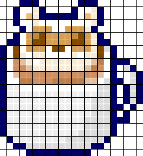 Poko Latte Tamagotchi Uni PokoPea Land Perler Bead Pattern | Bead ...