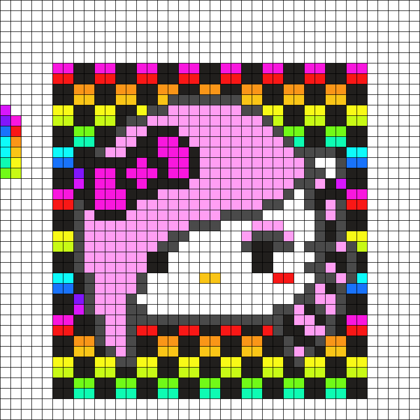 Scene Hello Kitty Perler Bead Pattern | Bead Sprites | Misc Fuse Bead ...