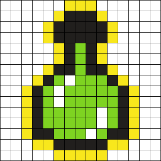 Minecraft - XP Potion Perler Bead Pattern | Bead Sprites | Misc Fuse ...