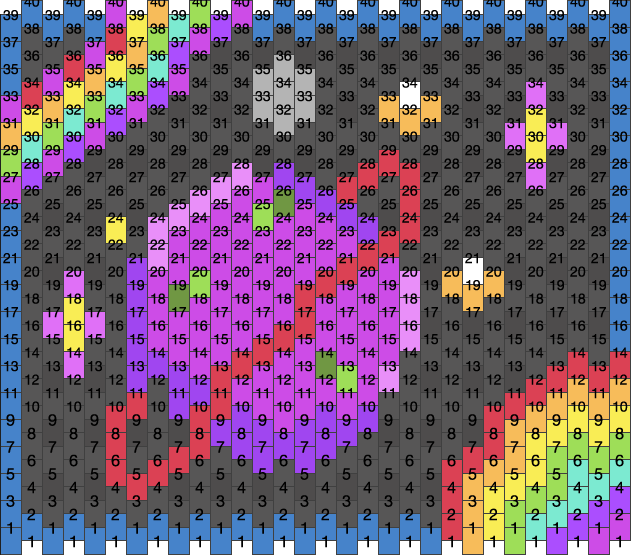 Space Bag Front Pony Bead Patterns | Misc Kandi Patterns for Kandi Cuffs