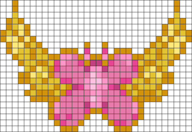 Fluttershy Element - MLP Perler Bead Pattern | Bead Sprites | Misc Fuse ...
