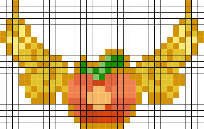 Applejack Elemend - MLP Perler Bead Pattern | Bead Sprites | Misc Fuse ...