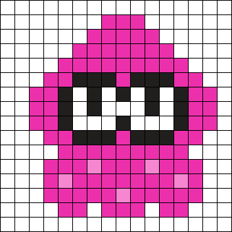 Squid Perler Bead Pattern | Bead Sprites | Misc Fuse Bead Patterns