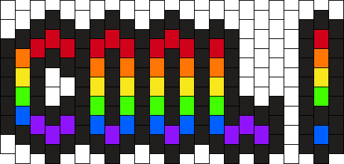 "cool" Charm (with Exclamation Point!) Pony Bead Patterns | Misc Kandi ...