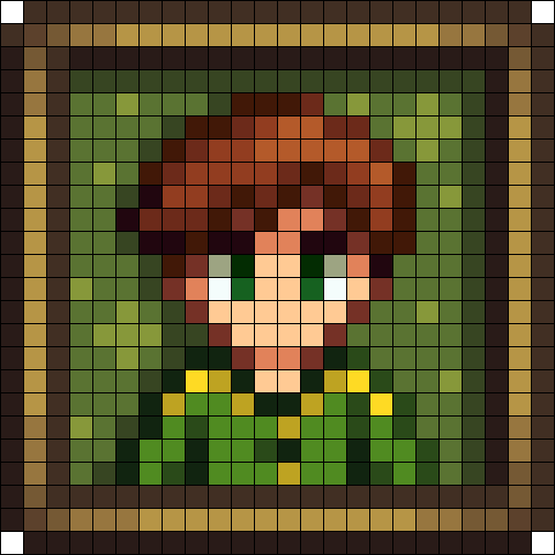 Alex Portrait Stardew Valley Perler Bead Pattern | Bead Sprites | Misc ...