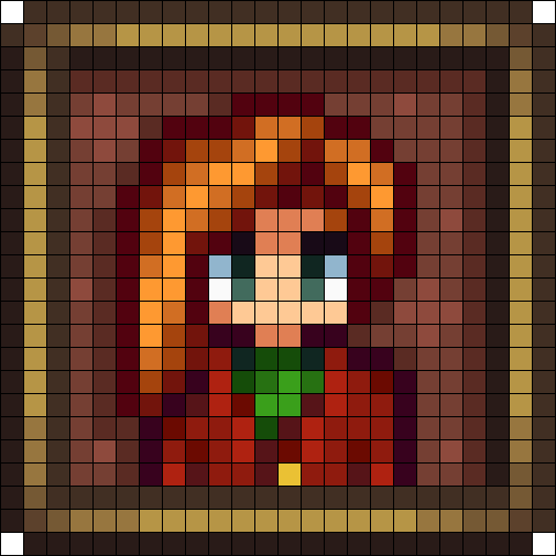 Elliott Portrait Stardew Valley Perler Bead Pattern | Bead Sprites ...