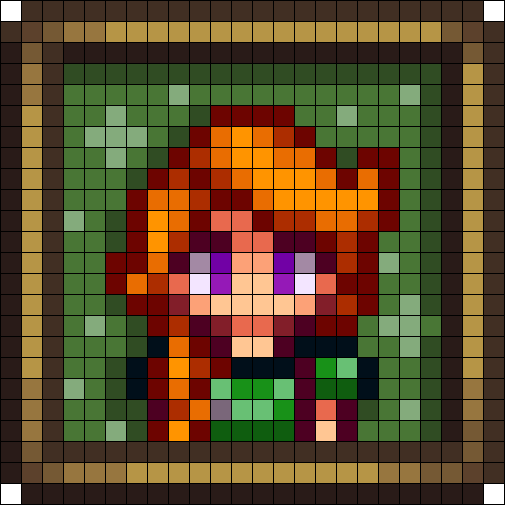 Leah Portrait Stardew Valley Perler Bead Pattern | Bead Sprites | Misc ...