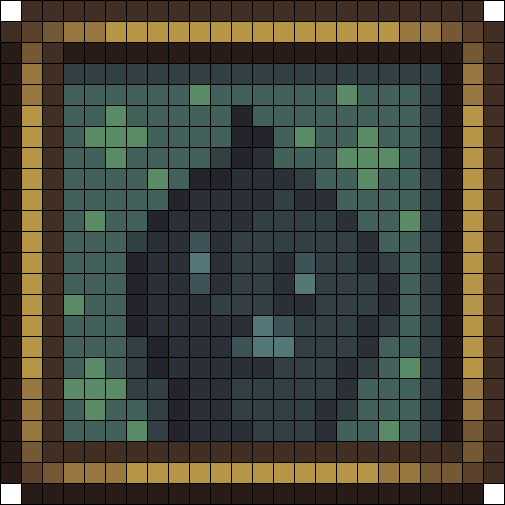 Krobus Portrait Stardew Valley Perler Bead Pattern | Bead Sprites ...