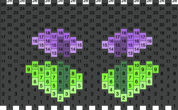 Night Mind/Nick Nocturne Cuff Pony Bead Patterns | Misc Kandi Patterns ...
