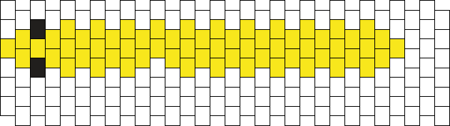 Yellow Worm!!! Pony Bead Patterns | Misc Kandi Patterns for Kandi Cuffs