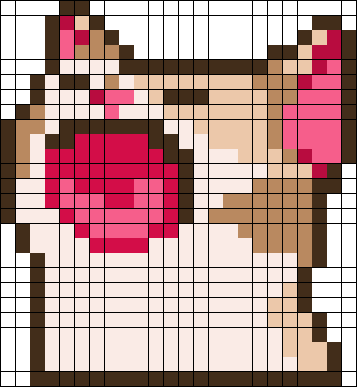Pop Cat Perler Perler Bead Pattern | Bead Sprites | Misc Fuse Bead Patterns