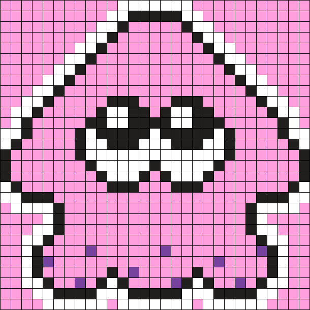 Splatoon Bag Pattern Perler Bead Pattern | Bead Sprites | Misc Fuse ...