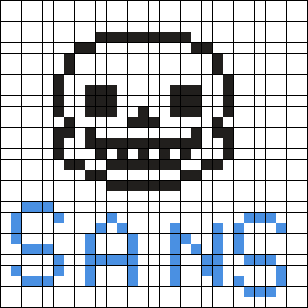 Funny Bone Guy Perler Bead Pattern | Bead Sprites | Misc Fuse Bead Patterns