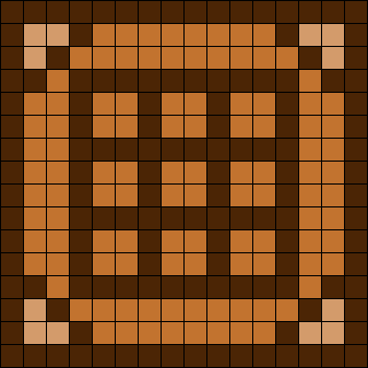 Crafting Table Perler Bead Pattern | Bead Sprites | Misc Fuse Bead Patterns