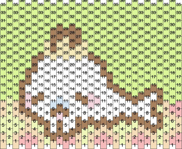 Mamegoma Panel 2 Pony Bead Patterns | Misc Kandi Patterns for Kandi Cuffs