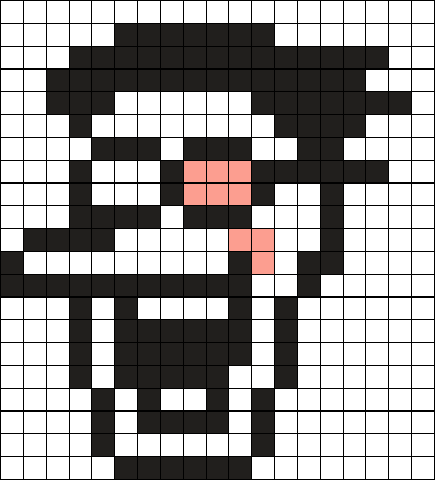 Spamton's Flying Heads Attack (Deltarune Ch.2) Perler Bead Pattern ...