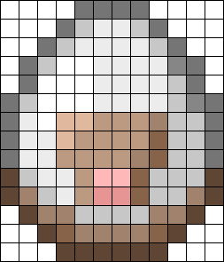 New Sheep Spawn Egg Perler Bead Pattern | Bead Sprites | Misc Fuse Bead ...