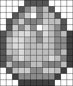 New Skeleton Spawn Egg Perler Bead Pattern | Bead Sprites | Misc Fuse ...