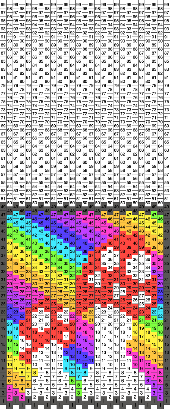 Mushroom Pannel Pony Bead Patterns | Misc Kandi Patterns for Kandi Cuffs