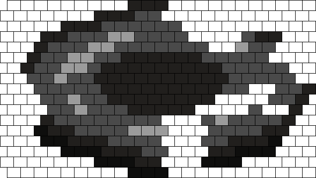 Minecraft Music Disc 11 Bead Pattern | Peyote Bead Patterns | Misc Bead ...
