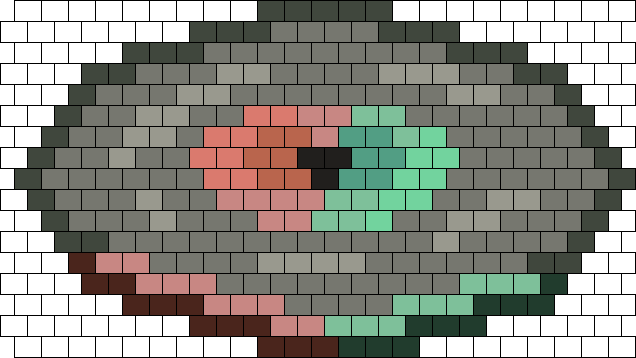 Minecraft Music Disc Precipice Bead Pattern | Peyote Bead Patterns ...