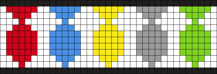 Tally Hall Perler/Ladder Cuff Pattern Perler Bead Pattern | Bead ...