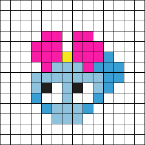 Poppy Perler Bead Pattern | Bead Sprites | Misc Fuse Bead Patterns