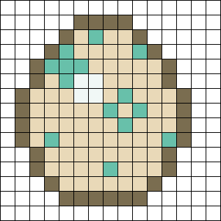 Minecraft TURTLE Spawn Egg Perler Bead Pattern | Bead Sprites | Misc ...