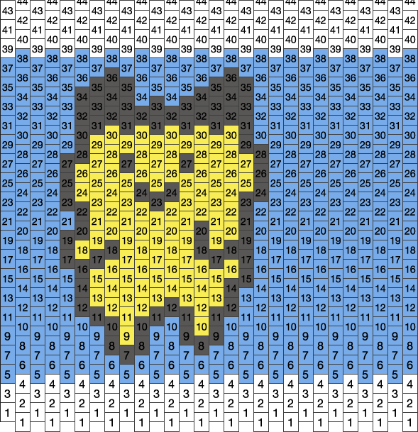 Gen 1 Mametchi Sprite Pony Bead Patterns | Misc Kandi Patterns for ...