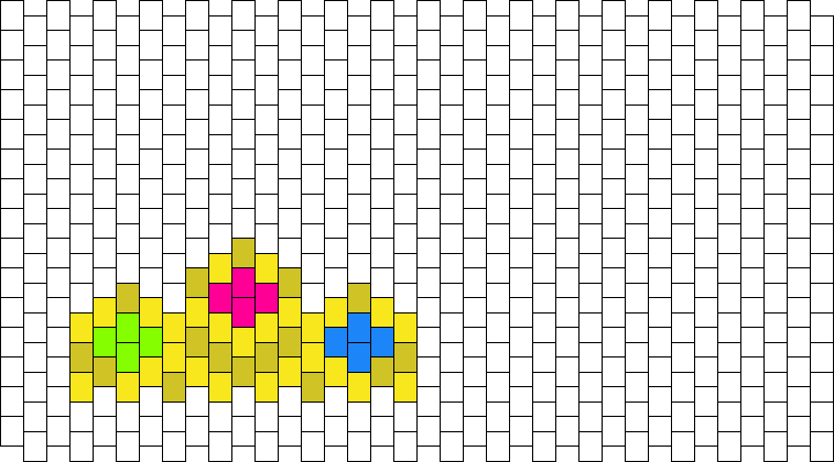 Crown Pony Bead Patterns | Misc Kandi Patterns for Kandi Cuffs