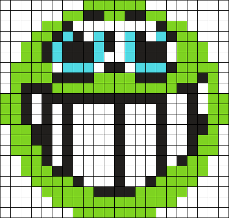 Green Ball | Regretevator Perler Bead Pattern | Bead Sprites | Misc ...