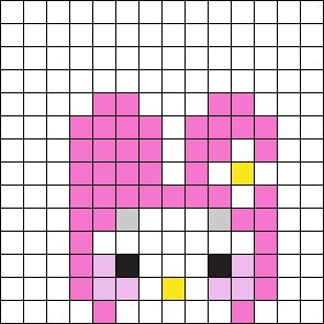My Melody Perler Bead Pattern | Bead Sprites | Misc Fuse Bead Patterns