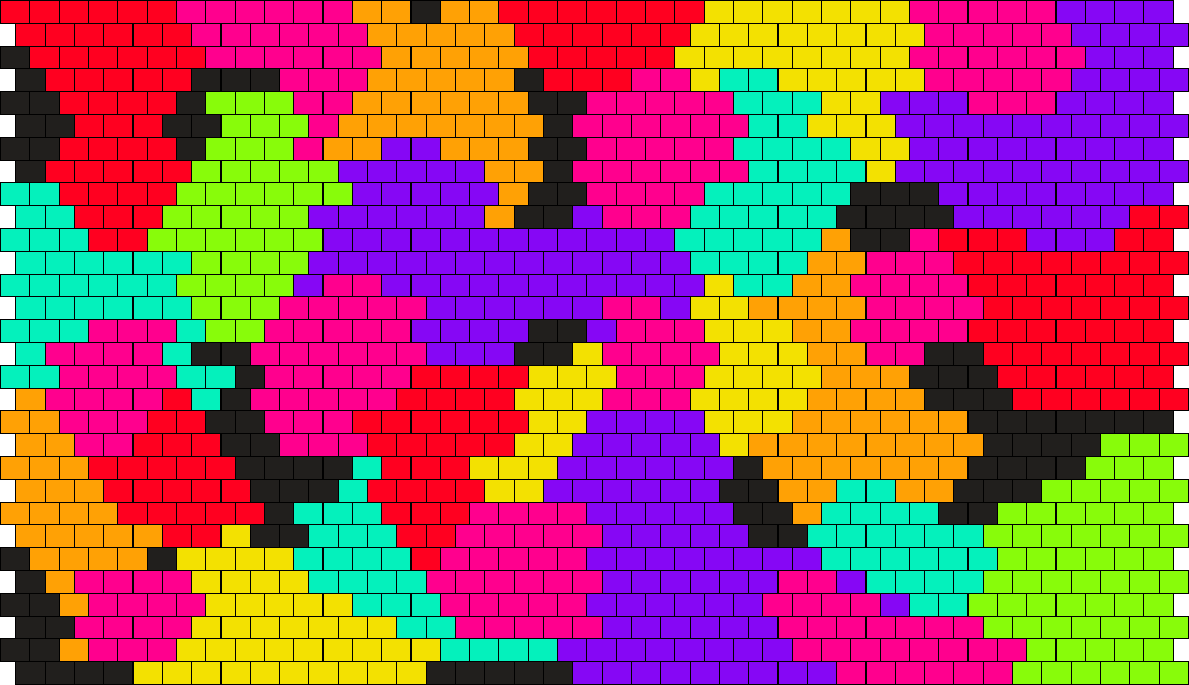 Glitch Bead Pattern | Peyote Bead Patterns | Misc Bead Patterns