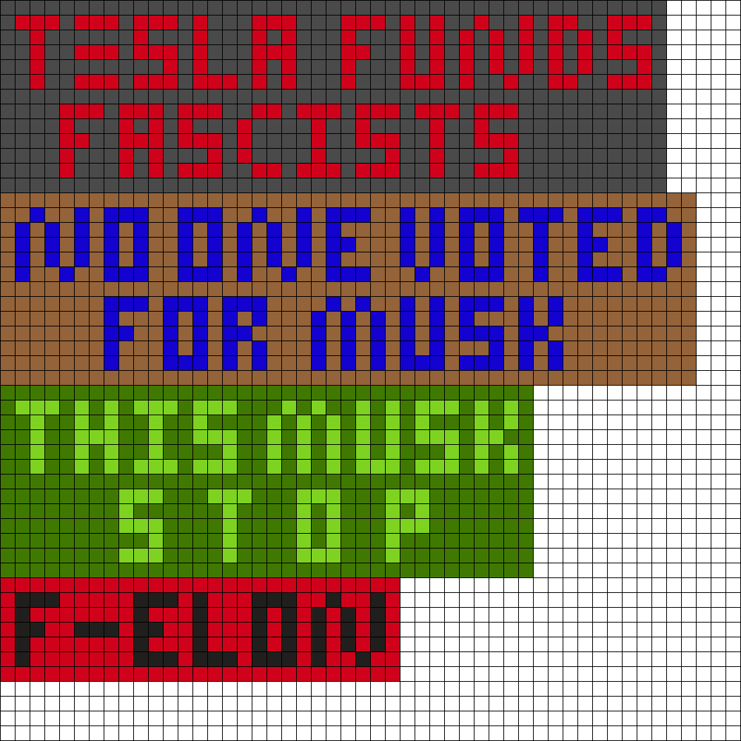 Anti Elon Pins Perler Bead Pattern | Bead Sprites | Misc Fuse Bead Patterns
