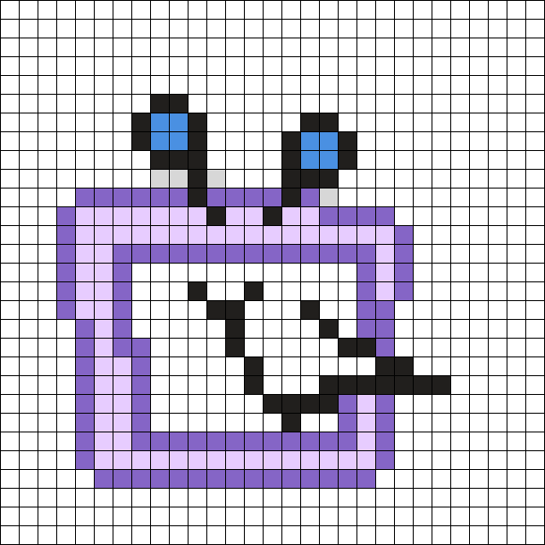 Tenna's TV TIME Head Perler Bead Pattern | Bead Sprites | Misc Fuse ...