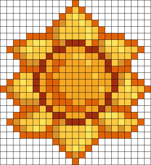 Sun Perler Pattern Perler Bead Pattern | Bead Sprites | Misc Fuse Bead ...