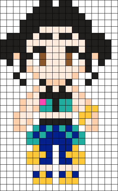 Zoey Huntrix Kpop Demon Hunters KPDH Perler Charm Perler Bead Pattern ...