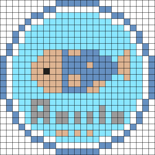 April Fish Perler Bead Pattern | Bead Sprites | Misc Fuse Bead Patterns