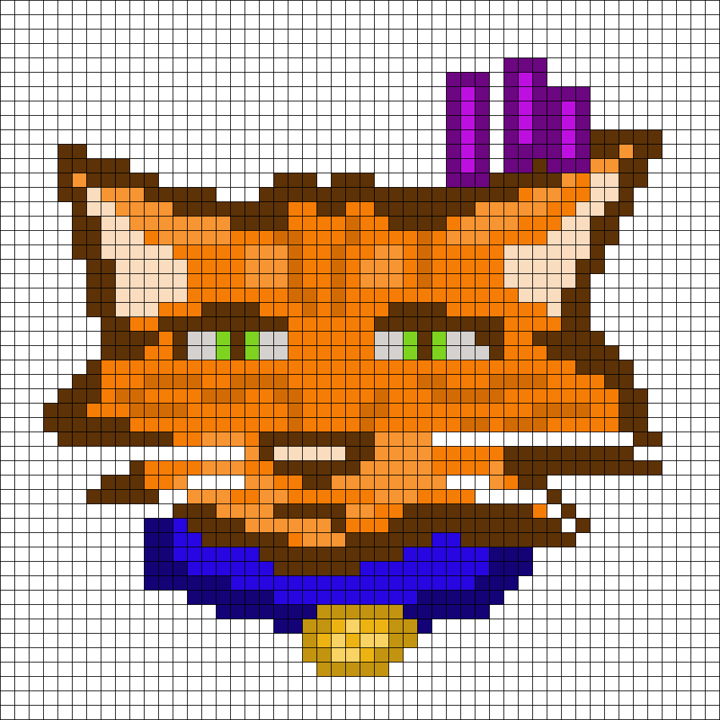 Rusty Warrior Cats Perler Bead Pattern | Bead Sprites | Misc Fuse Bead ...