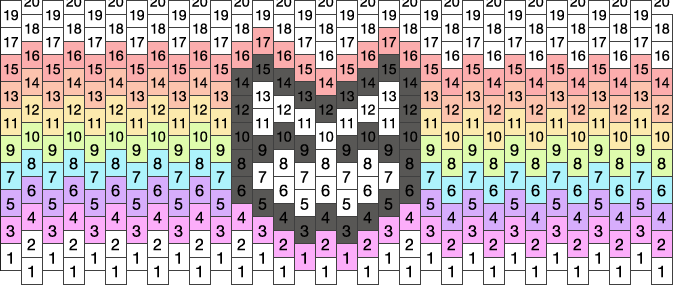 Rainbow Cat Multi-stitch Cuff Pony Bead Patterns | Misc Kandi Patterns ...