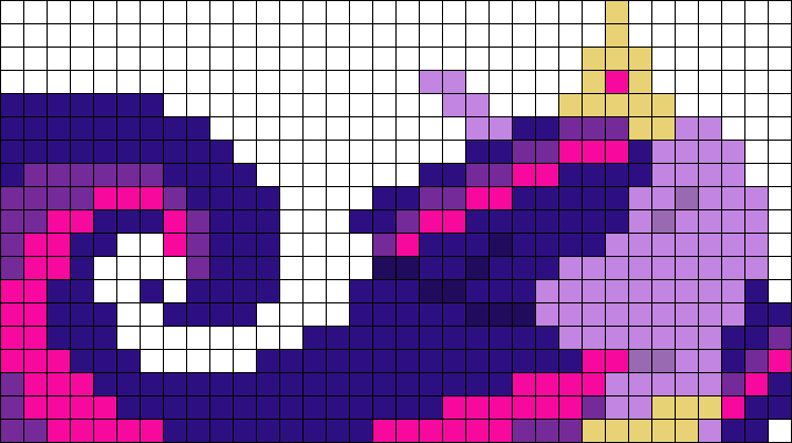 Princess Twilight Sparkle Fully Grown Perler Bead Pattern | Bead ...